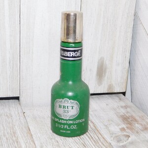 Vintage Brute 33 Splash on Lotion, Vintage Mens Splash on Lotion ...