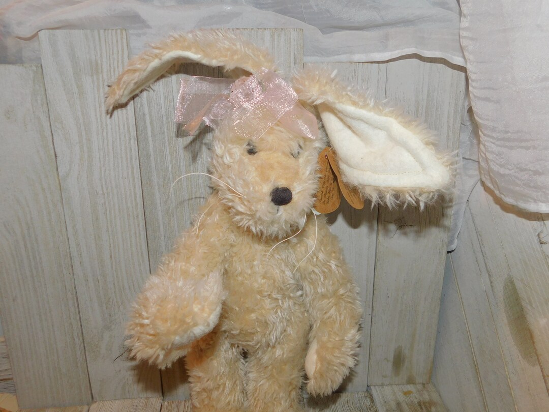Vtg Heartfelt Collectibles Jointed Bunny 1997 Bunny Rabbit Stuffed ...