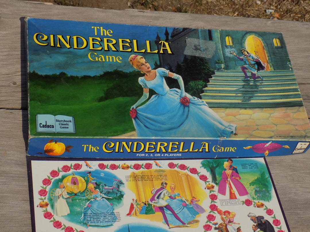 The Cinderella Board Game Vintage GAME BOARD ONLY, Replacement ...