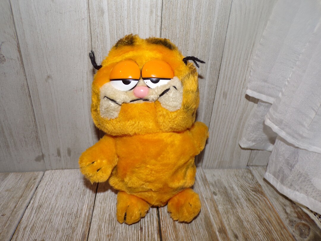 Small Garfield Plush, Stuffed Animal Cat, Vtg Garfield Stuffed Animal ...