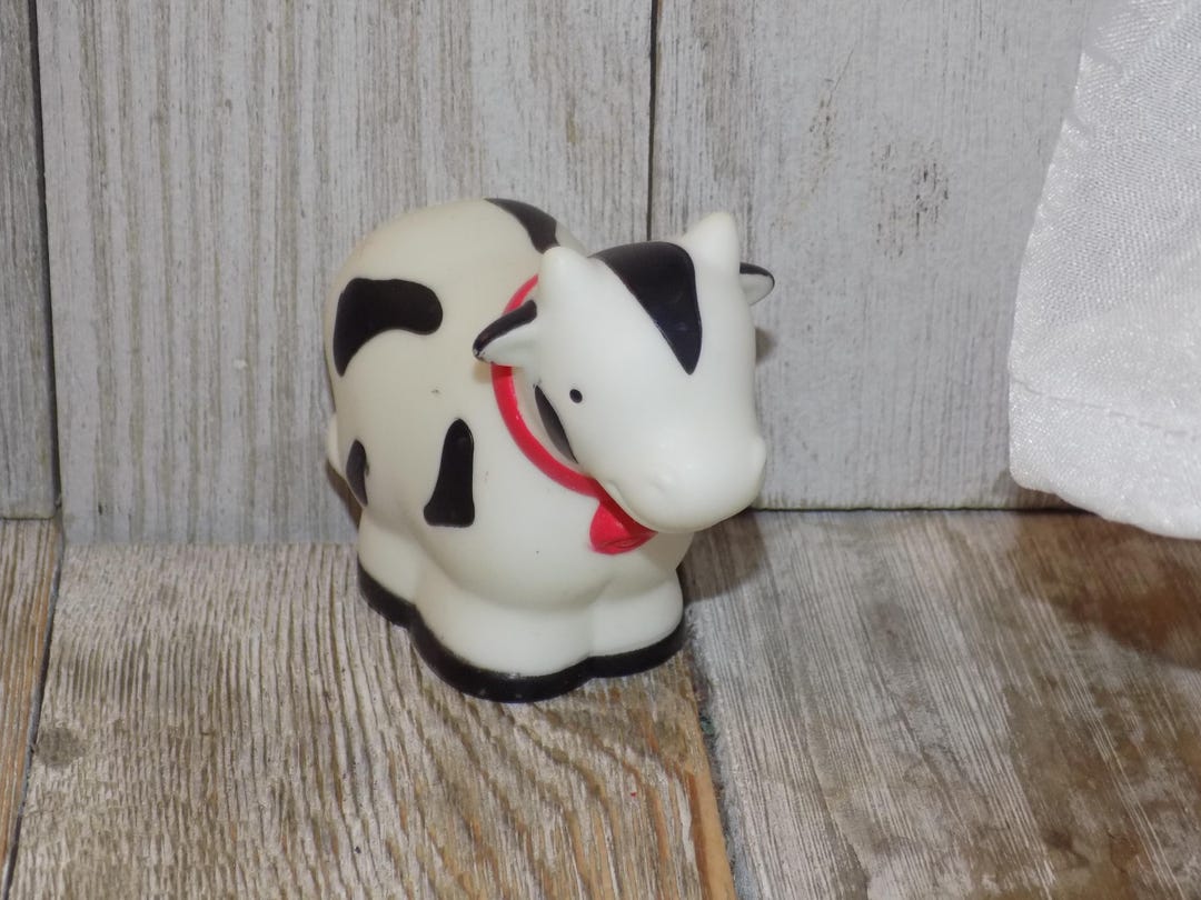 COW Rubber to Playset, Toy Cow, Toy Farm Animal, Vintage Toys, Memories ...