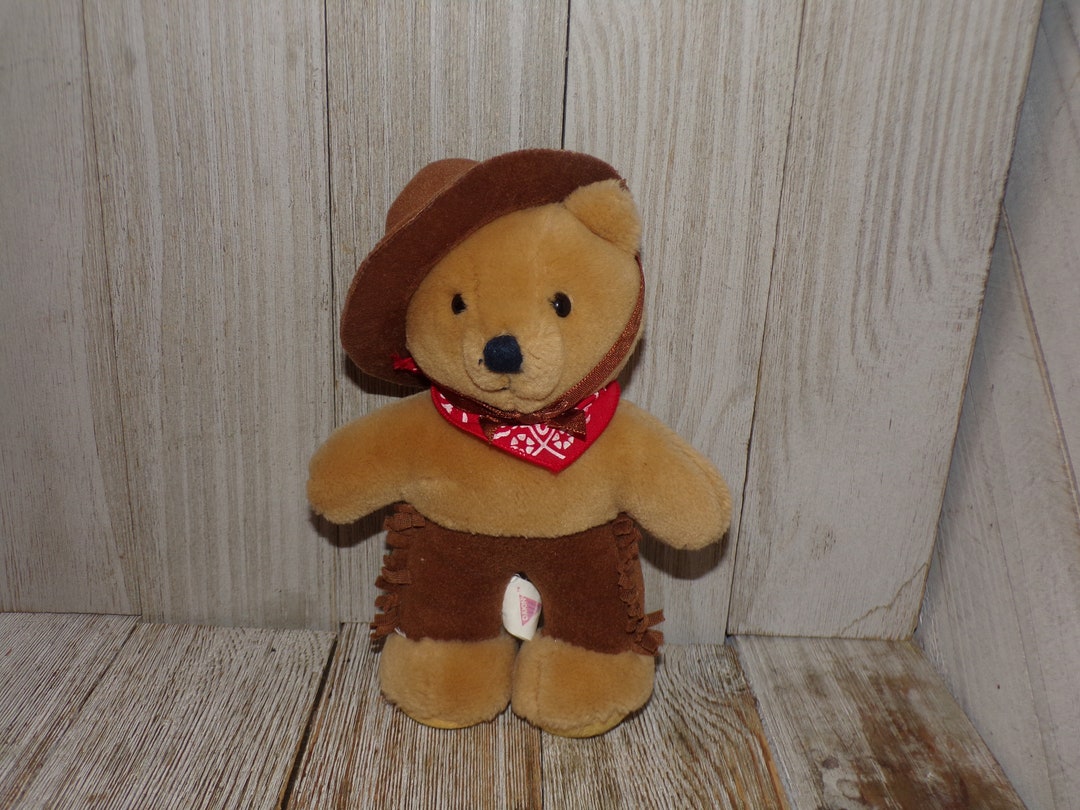 Vtg Dakin Plush Cowboy Teddy Bear Stuffed Cowboy Bear Vintage - Etsy