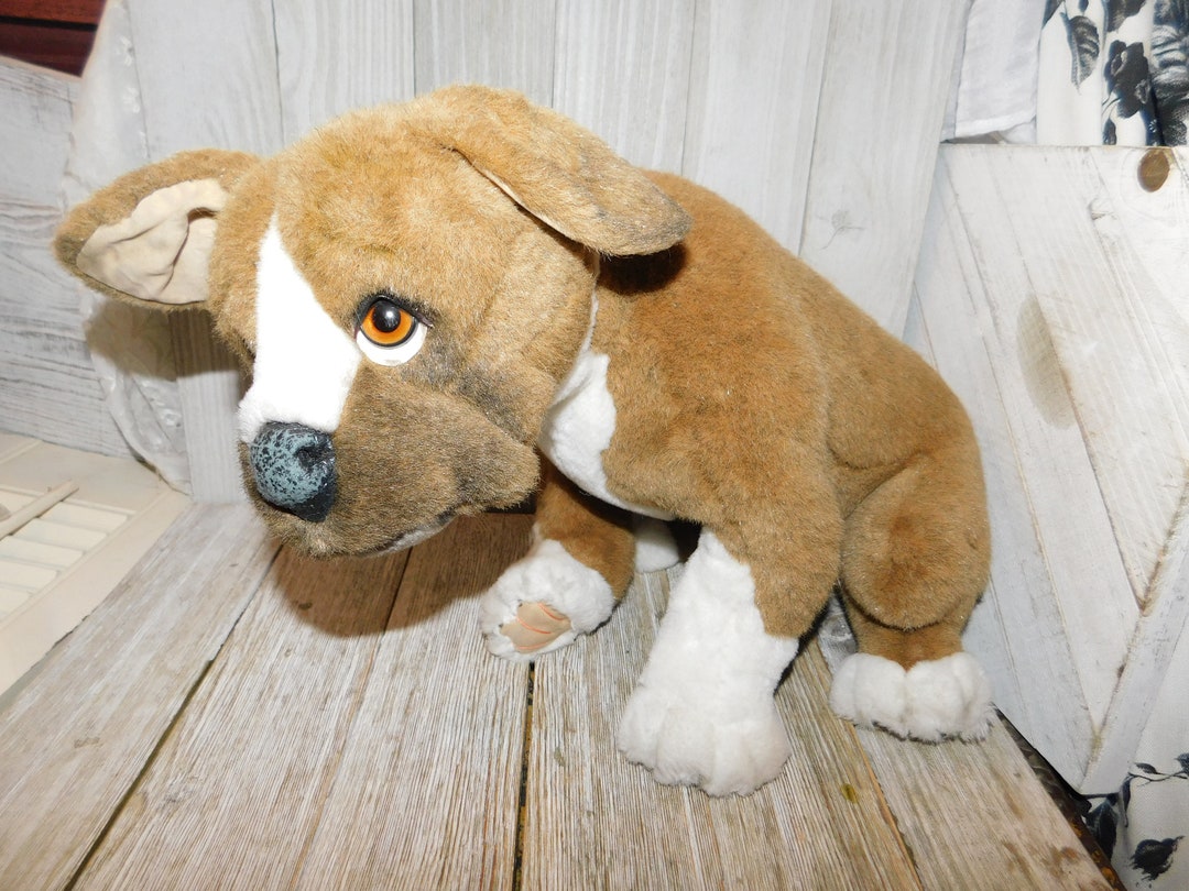 Avanti Applause Boxer Puppy Dog 1988, Realistic Stuffed Animal, Vtg ...