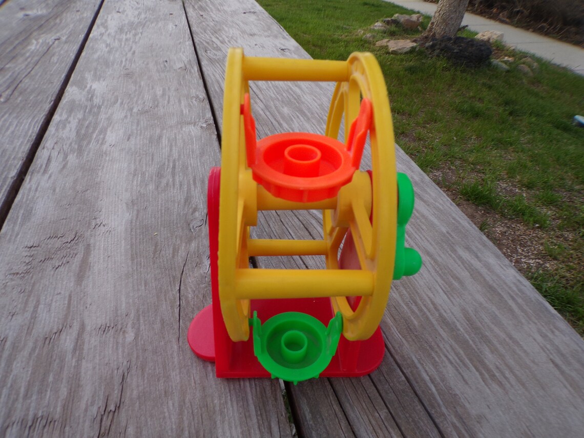 Fisher Price Ferris Wheel 1993 Chunky Little People Carnival, Fisher ...