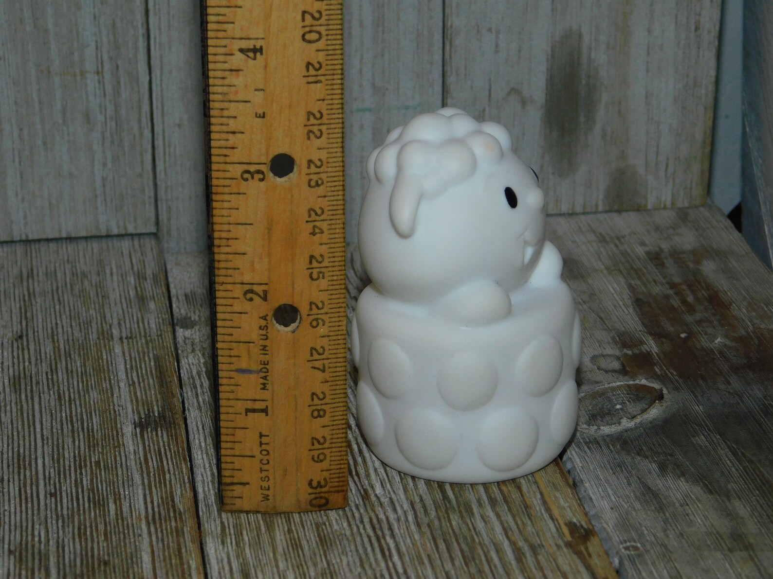 Vintage Little Rubber Toy White Sheep Farm Animal Ark - Etsy