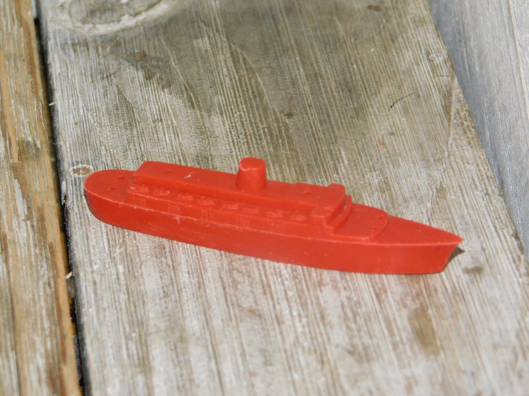BOAT SHIP Plastic Red Ship, Toy Ship, Vintage Toy Ship, Vintage Toys ...