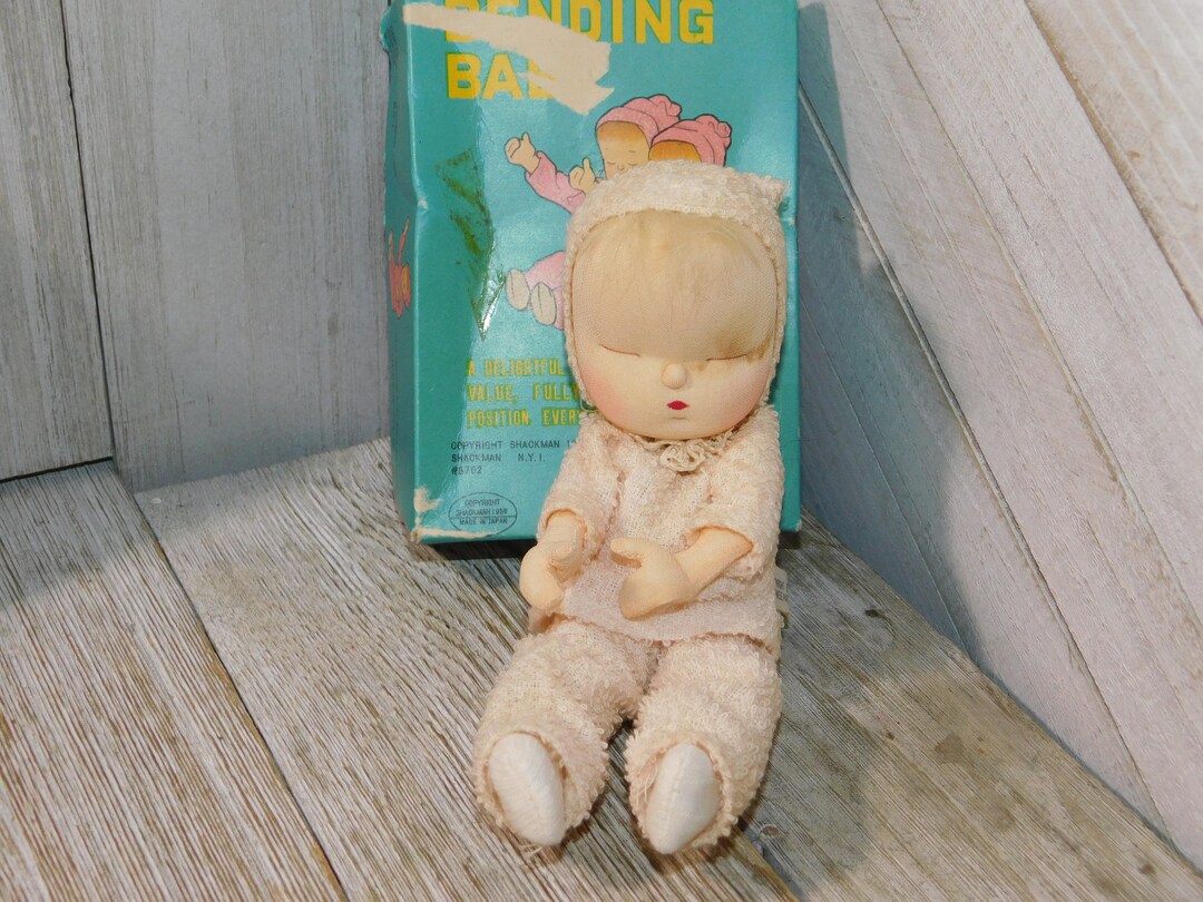 Vintage Bendable Baby Doll With Box, Vintage Doll in Box, Vintage Toys ...