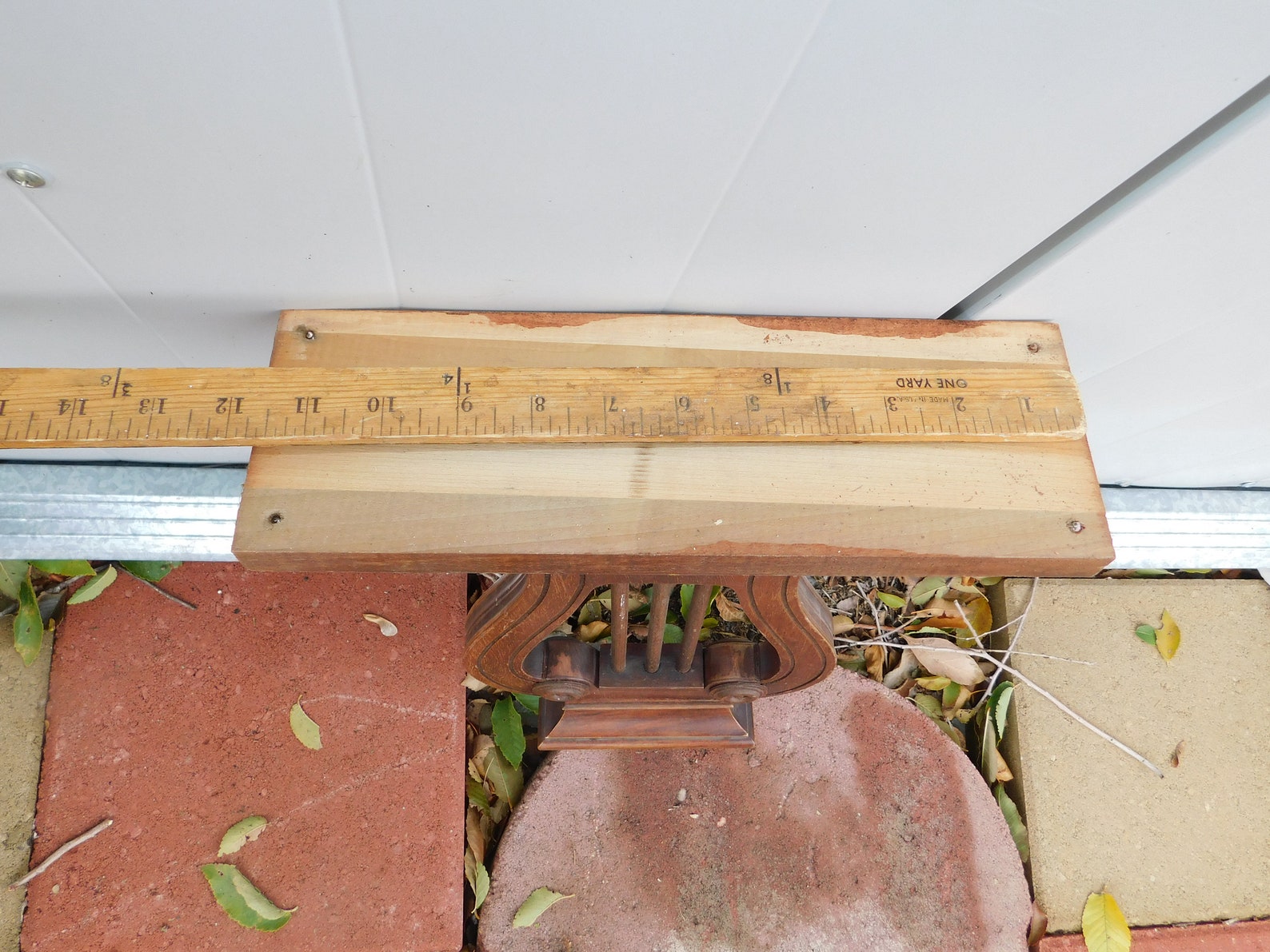 Vintage Harp Table Piece, Repurpose Table Piece, Harp Wood Piece, Craft ...