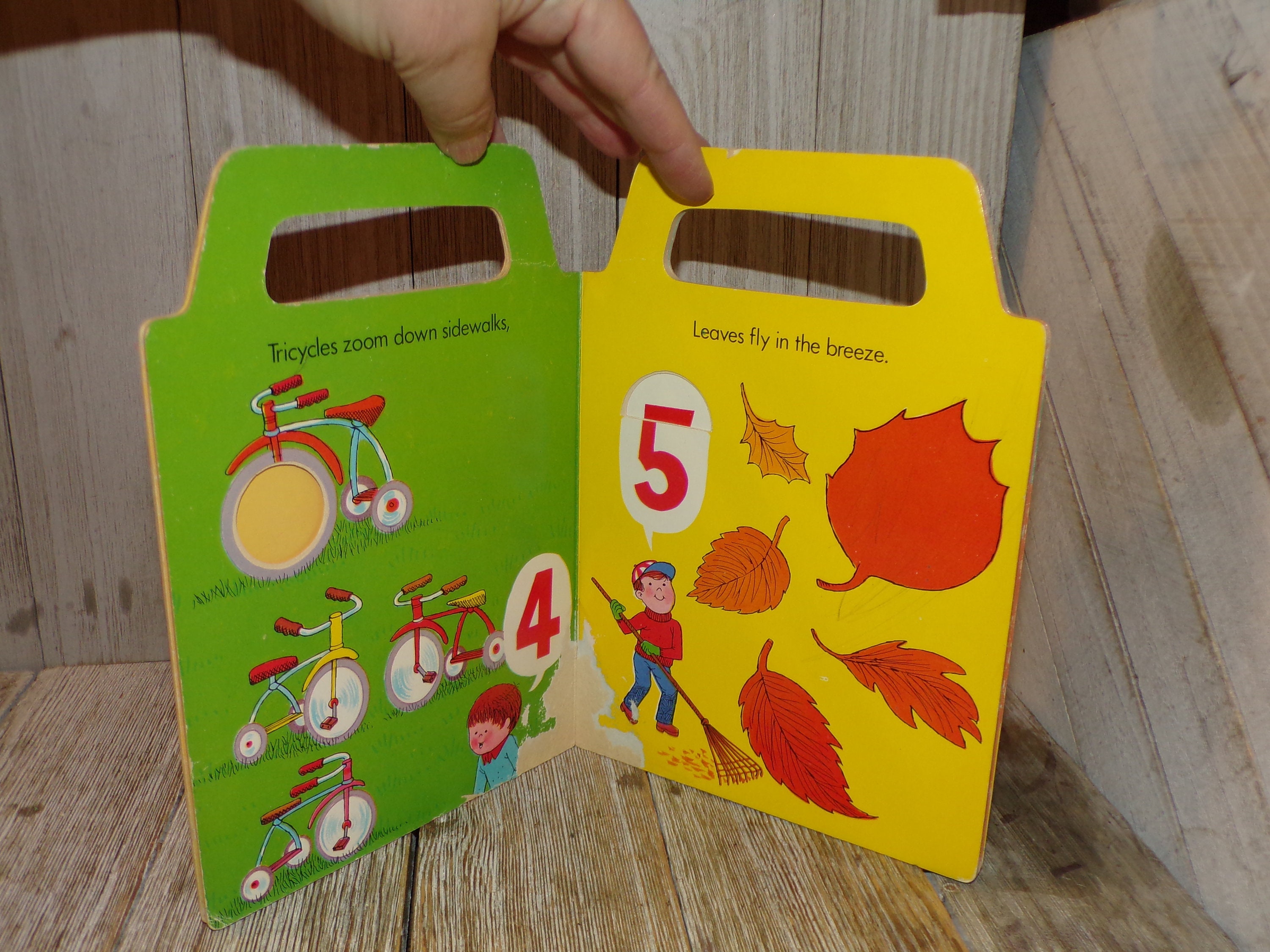 Vtg A Tuff Board Book, Numbers, Vrt Board Book, Hardboard Book, Book W ...