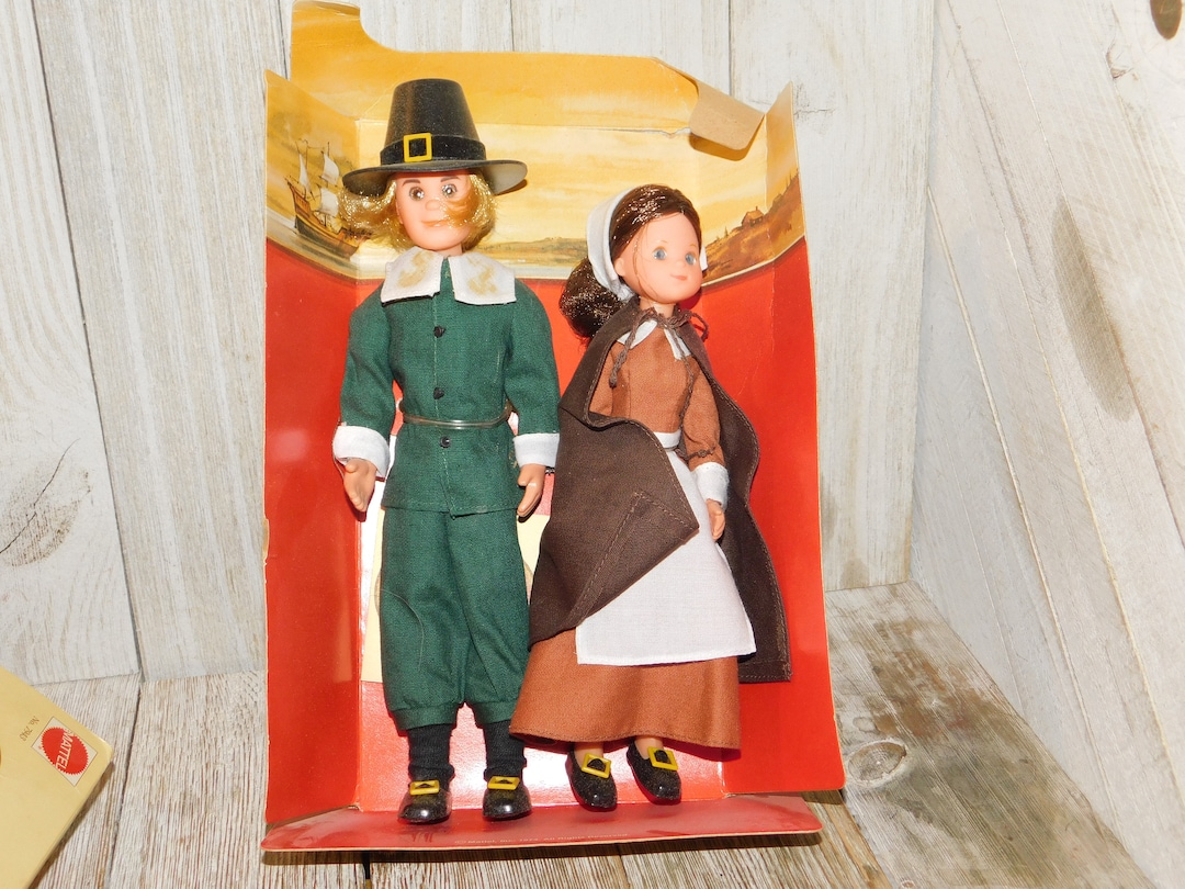Star Spangled Thanksgiving Pilgrims Sunshine Family Dolls, Mattel Dolls ...