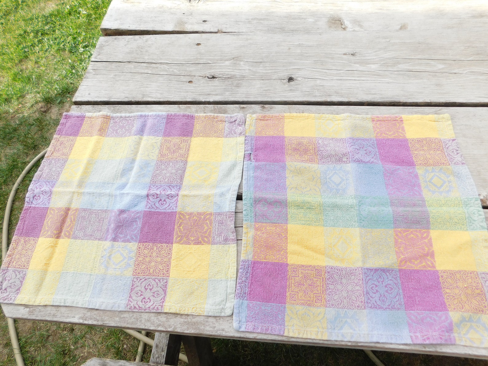 Vintage Set of 2 Cloth Napkins Vintage Napkins Prop Vintage - Etsy
