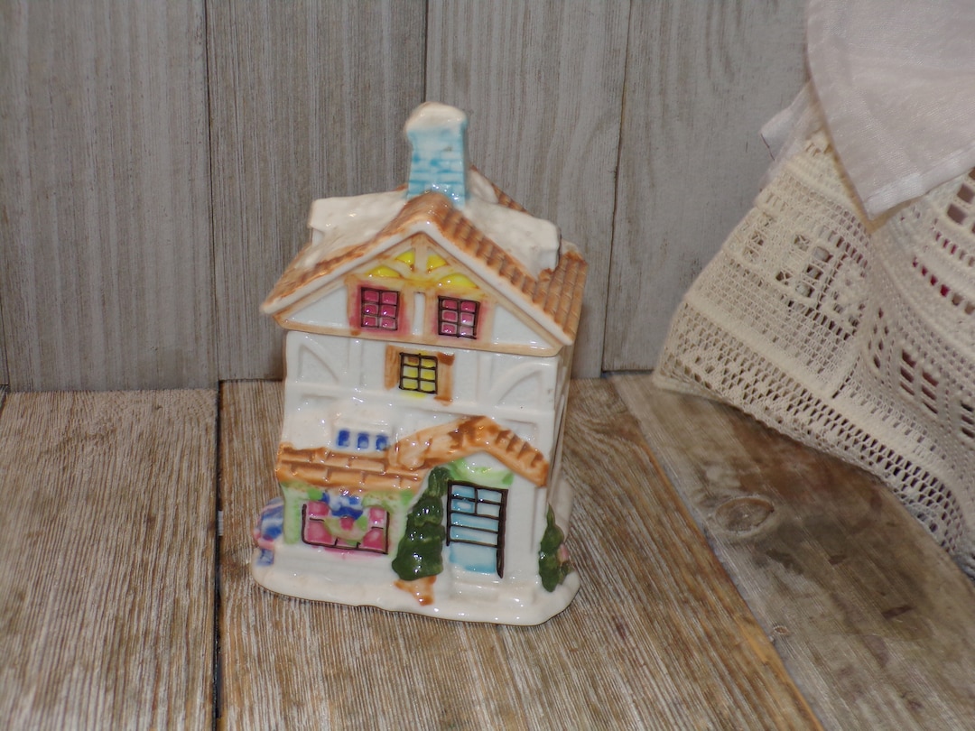 Cottage Teapot, Tiny House Teapot, Winter Teapot, House Teapot, Small ...
