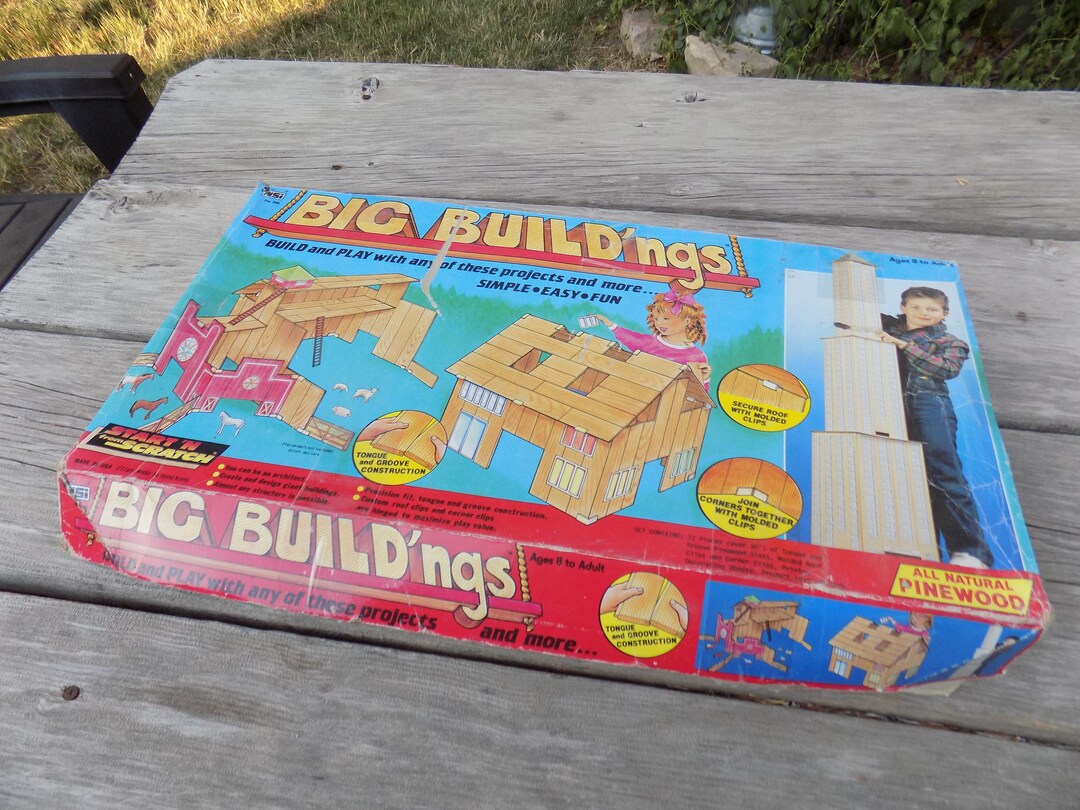 Build Big Build'ngs Set, Vintage Toys, Craft Set, Memories, Gift, Prop ...
