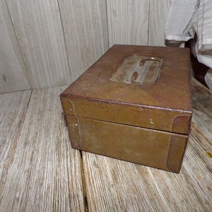 Vtg Old Rusty Box, Little Metal Box, Small Storage Box, Grandpa Box ...