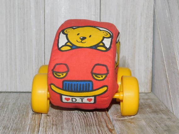 Vintage Soft Cloth Toy Car Discovery Toys Cloth Car | Etsy