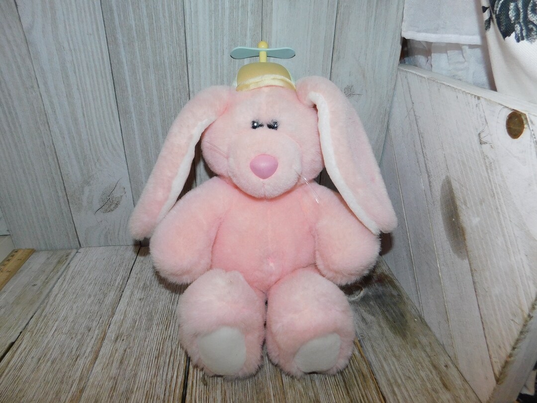 Dakin Bunny Rabbit W Hat W Spinner or Whirly Gig on It 88, Darling ...