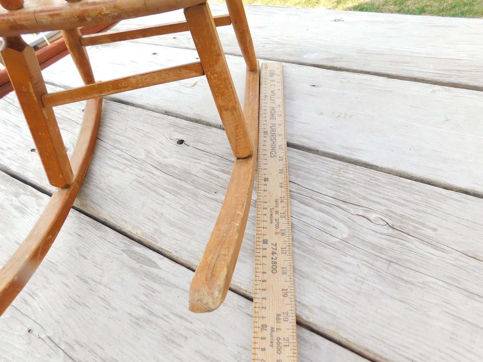 Vintage Wooden Childs Small Rocking Chair Vintage Toy Rocking | Etsy