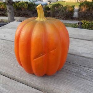 Pumpkin, Orange Foam Pumpkin, Fall Decor, Fall Harvest, Thanksgiving ...