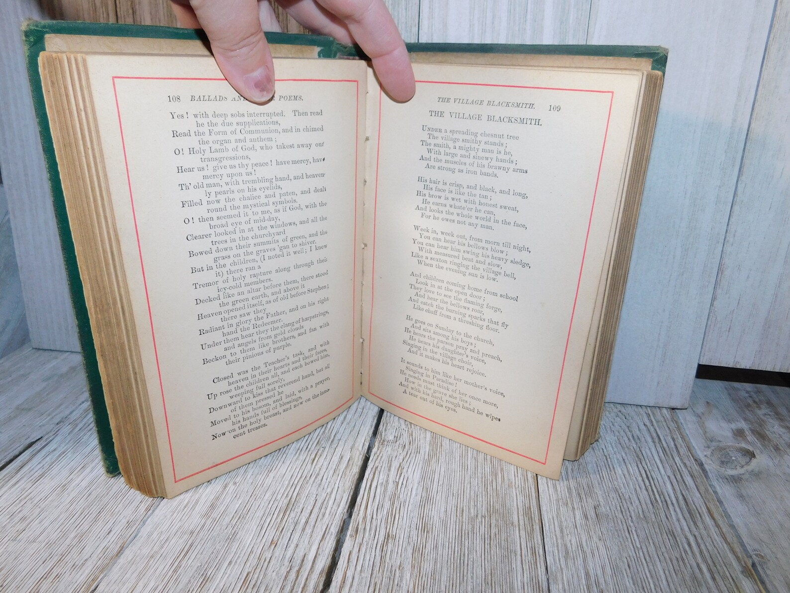 Antique Long Fellow Book 1800s. Voices of the Night Ballads - Etsy
