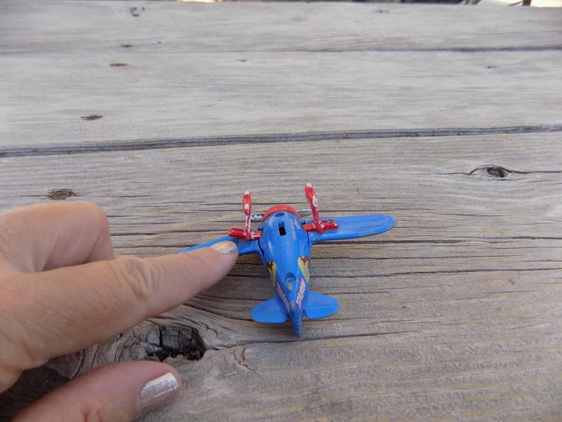 Spiderman Airplane, Mini Metal Spiderman Airplane, Vintage Toys ...