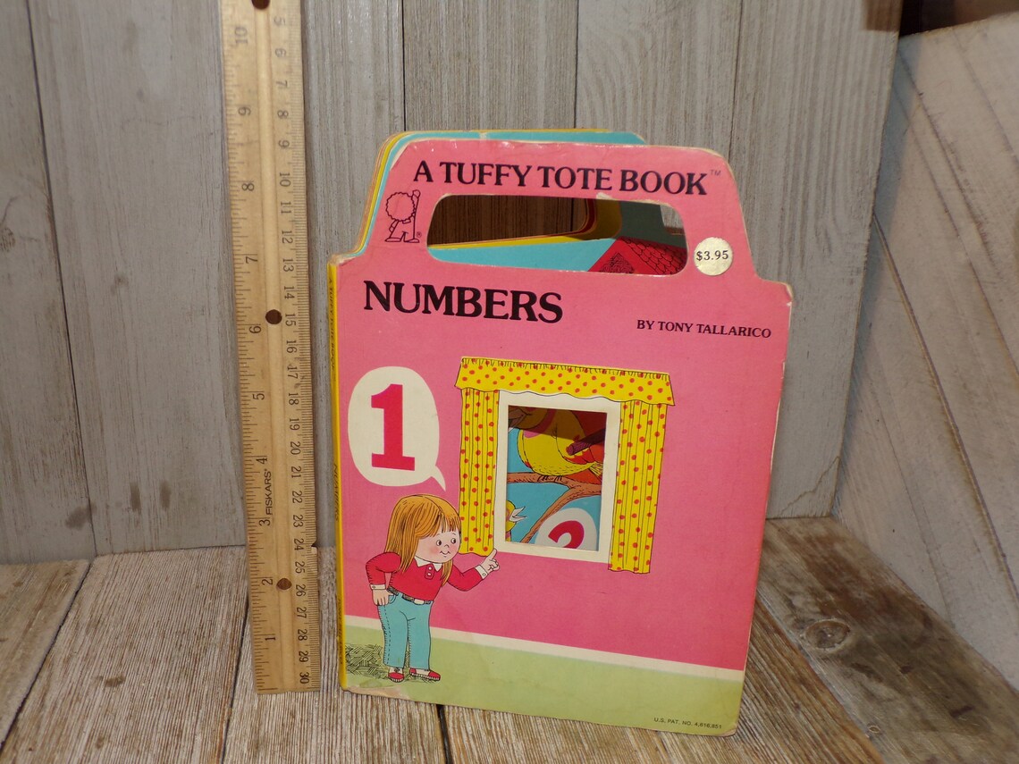Vtg A Tuff Board Book, Numbers, Vrt Board Book, Hardboard Book, Book W ...