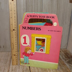 Vtg A Tuff Board Book, Numbers, Vrt Board Book, Hardboard Book, Book W ...