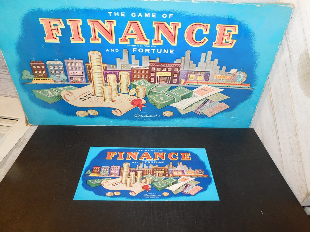Vtg Finances Board Game, GAME BOARD ONLY, 55 Game, Single Pieces ...
