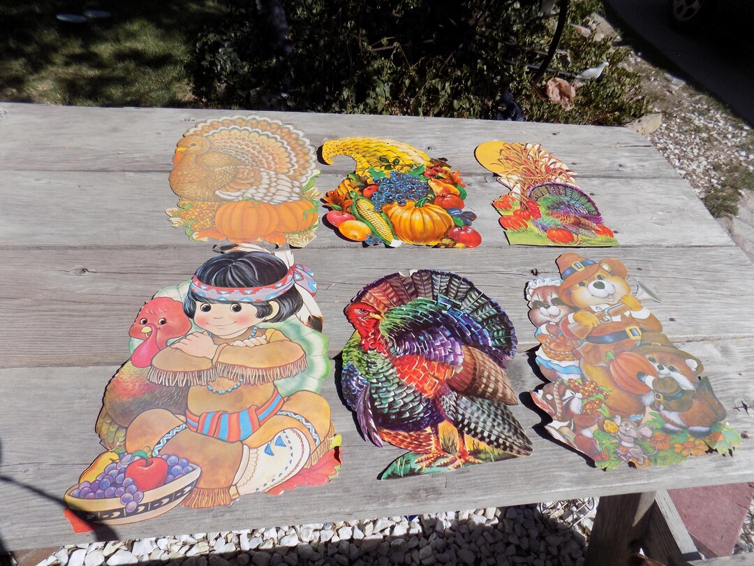 Thanksgiving Die Cuts YOU PICK, Holiday Decorations, Fall, Harvest ...
