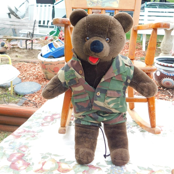 Army Teddy Bear - Etsy