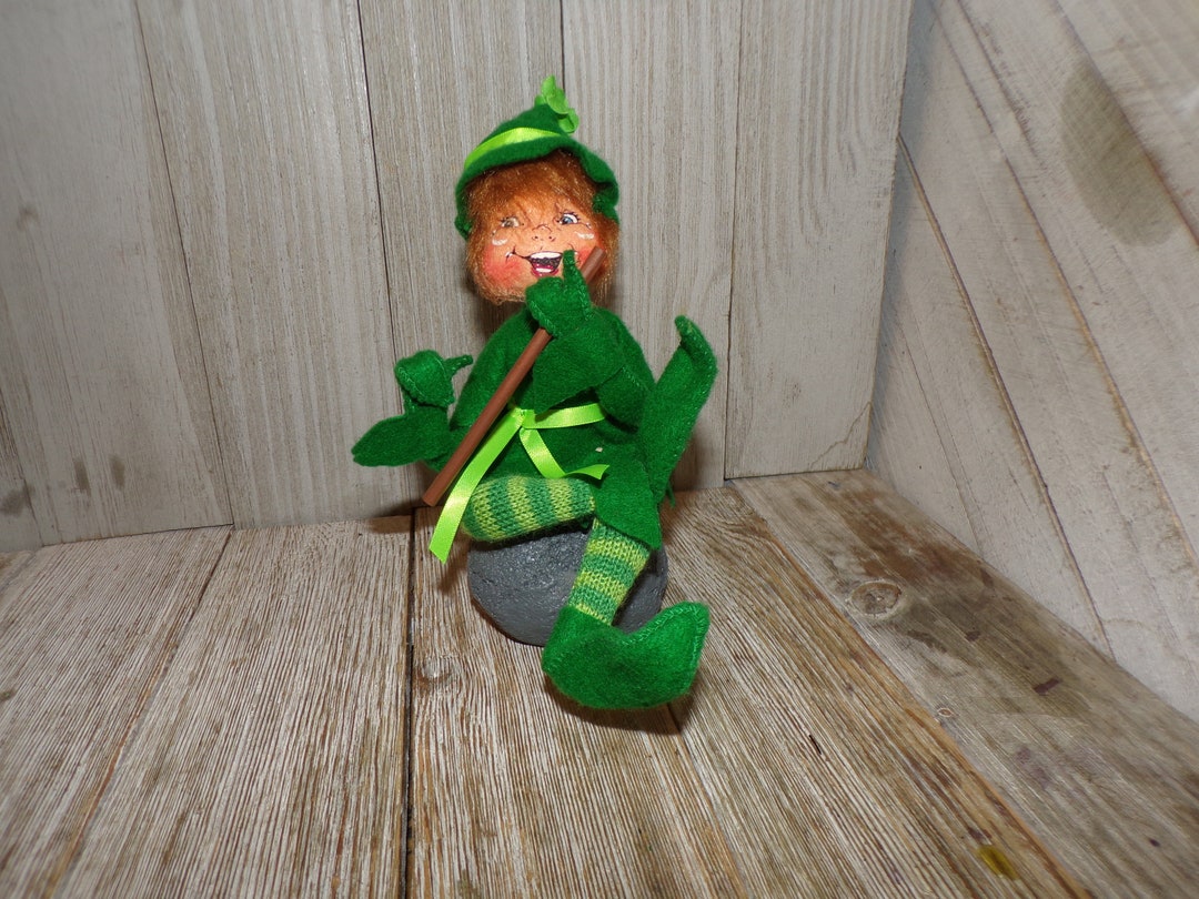 Vtg Green Elf Leprechaun Boy Elf, Green Elf, Green Leprechaun Whimsy ...