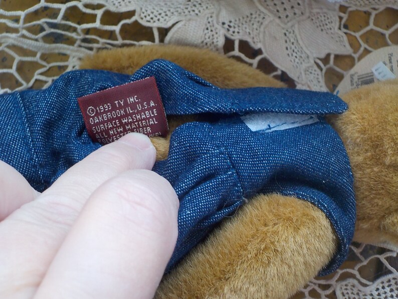 Ty Beanie Baby Bear Gilbert 6006 1993 Stuffed Bear Teddy | Etsy