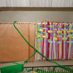 Primitives' Weaving Boards Set of 3, Loops to Weaving, Hot Pad Making ...