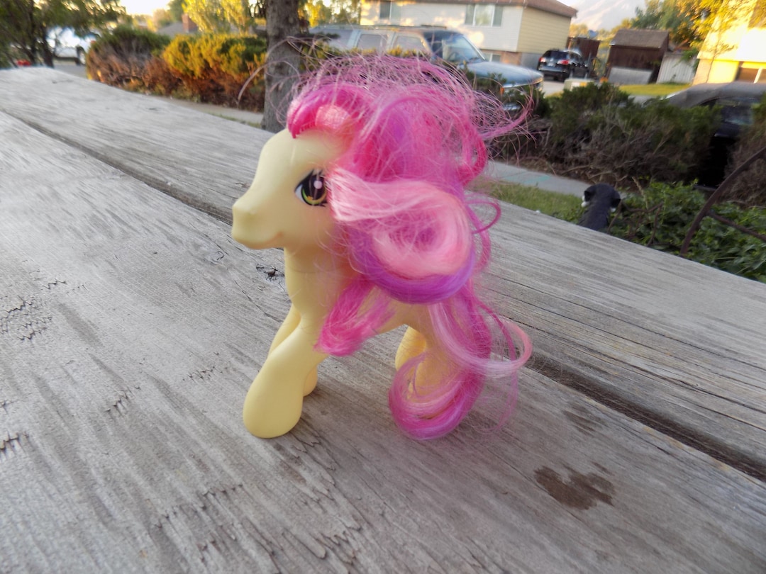 My Little Pony, Rubber Pony Yellow Pony, Pink Hair Pony, Childhood ...