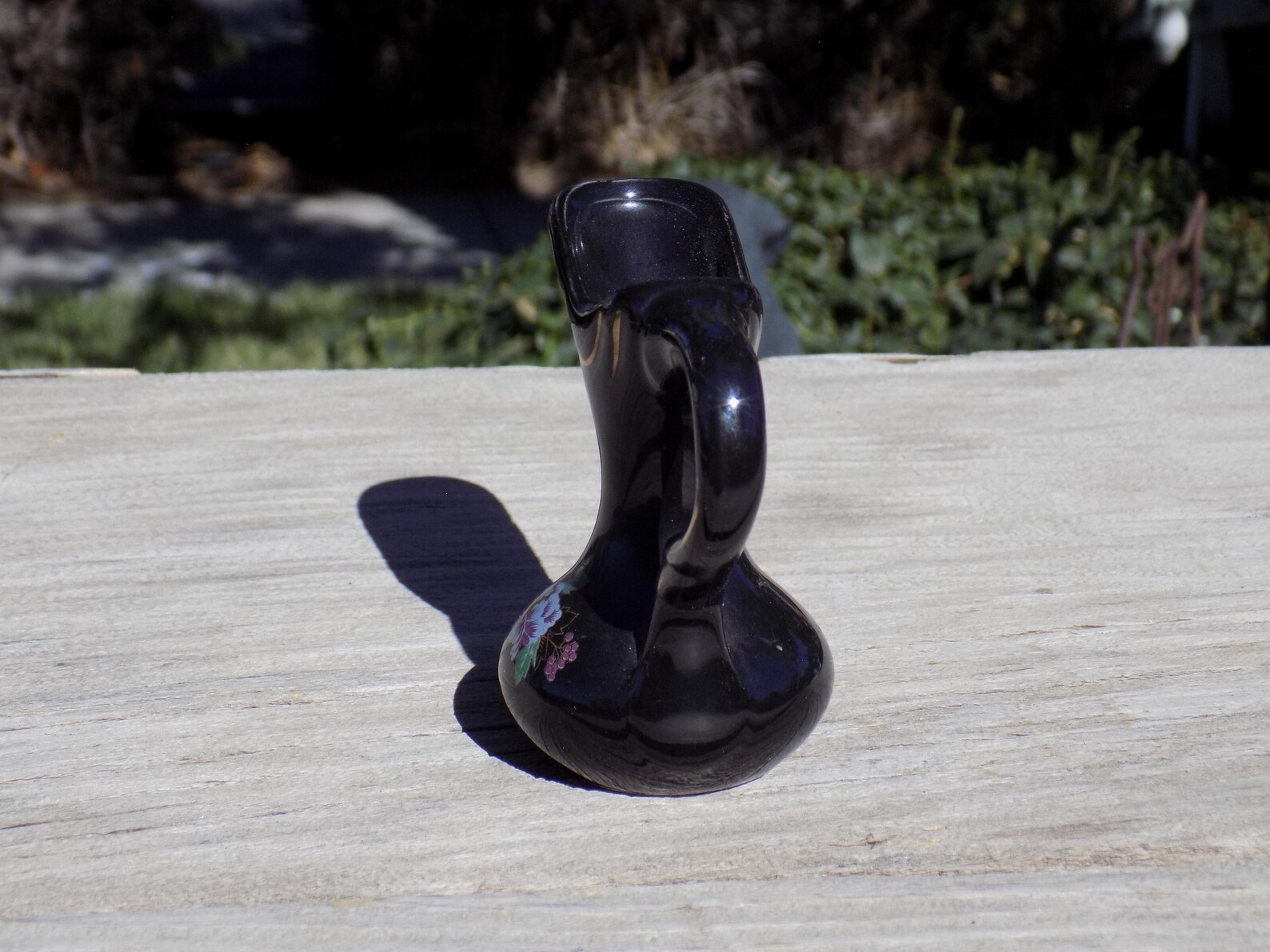 Pitcher, Black Floral Pitcher, Doll Pitcher, Made in China, Memories ...