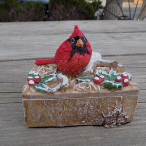 Trinket Box, Cardinal Bird Box, Red Bird Box, Winter, Memories, Gift ...