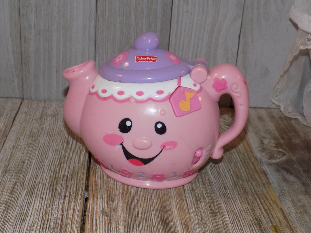 Fisher Price Happy Face Musical Teapot, Toy Teapot, Pink Toy Teapot ...