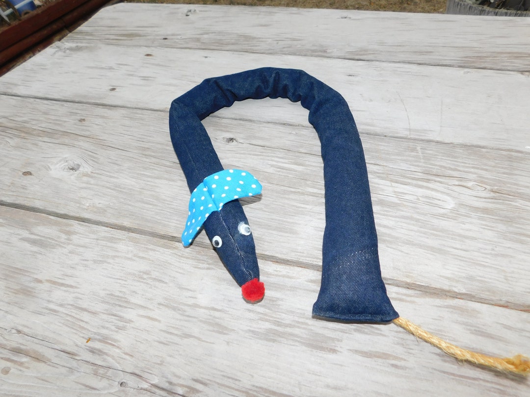 Vintage Dog Door Draft, Long Denim Dog Draft, Home Decor, Country Home ...