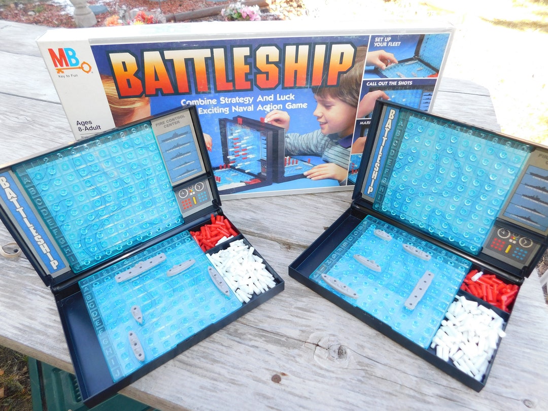 Battle Ship Game Naval Combat Game Milton Bradley 78 Vintage War Board ...