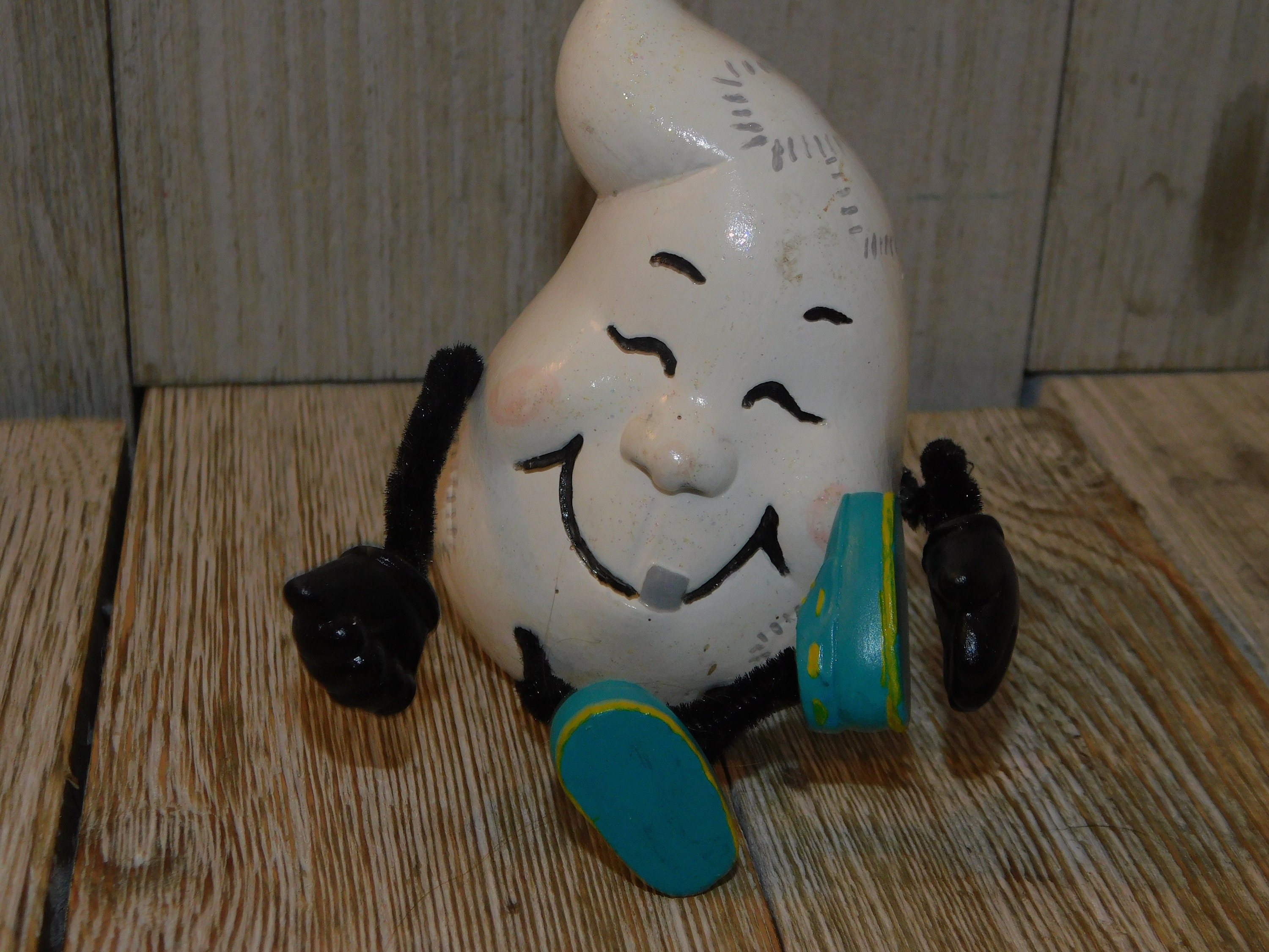 Tear Drop Rain Drop Cloudy Guy Figurine Face Ghost Figurine Home Decor ...