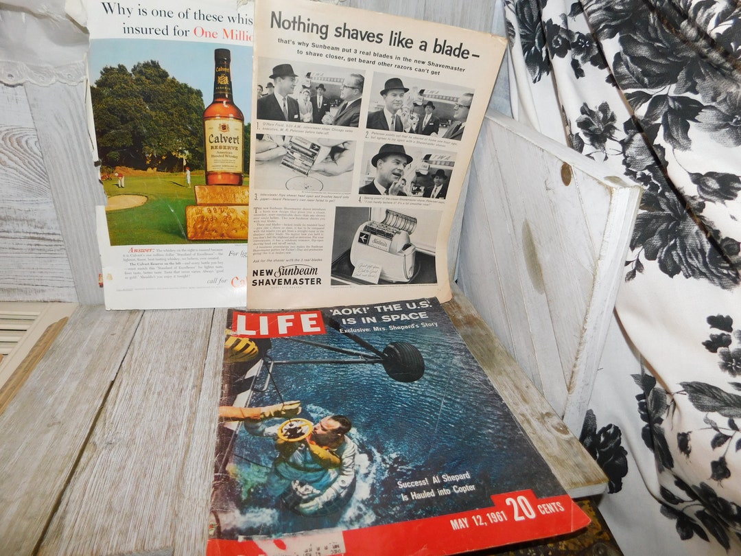 Vintage LIFE Magazine AOK the US is in Space, Vintage Adds, May 12 1961 ...