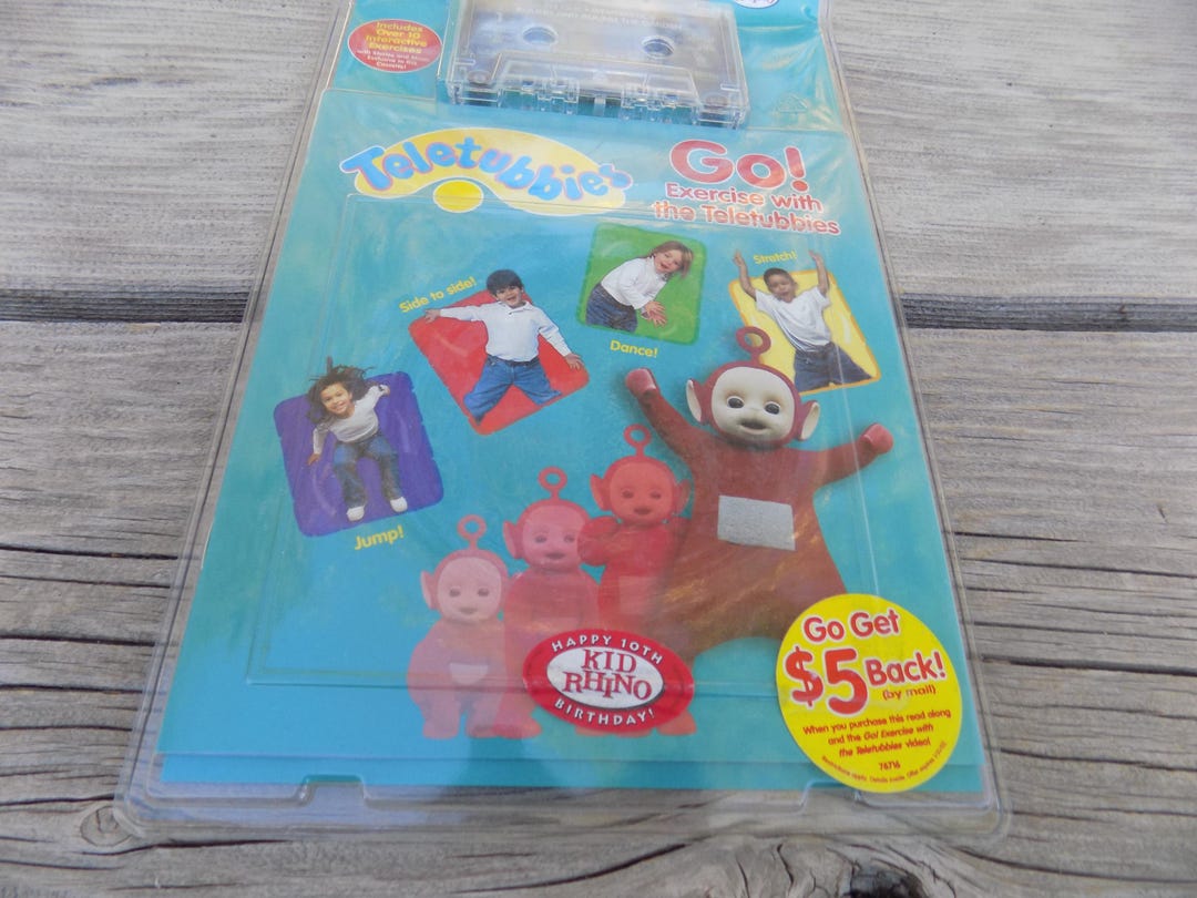 TELETUBBIES Go Exercise With the Teletubbies Cassette Tape Set, Vtg ...