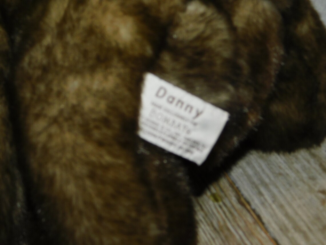 Danny Teddy Bear Plush Russ Berrie Furry Bear Vintage Stuffed Bearvtg ...