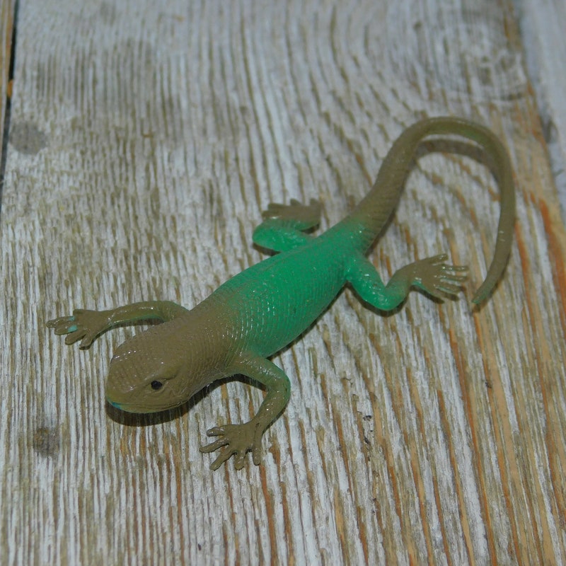 Plastic Lizard Toy - Etsy