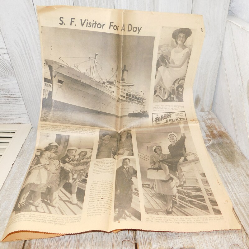 1958 Newspaper - Etsy