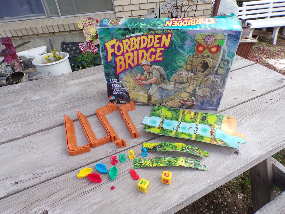 Forbidden Bridge 1992 GAME PARTS ONLY Game Pieces, Crafts Game Part ...