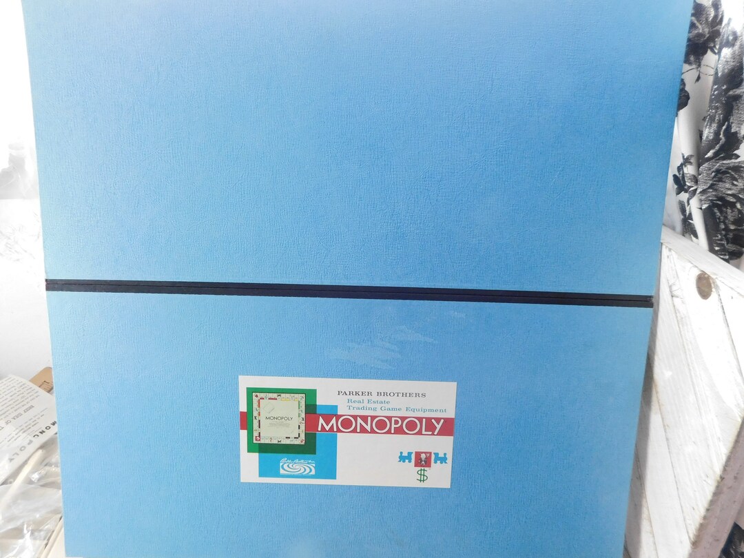 Vtg Monopoly Game Board ONLY Replacement Blue Monopoly Board ,game ...