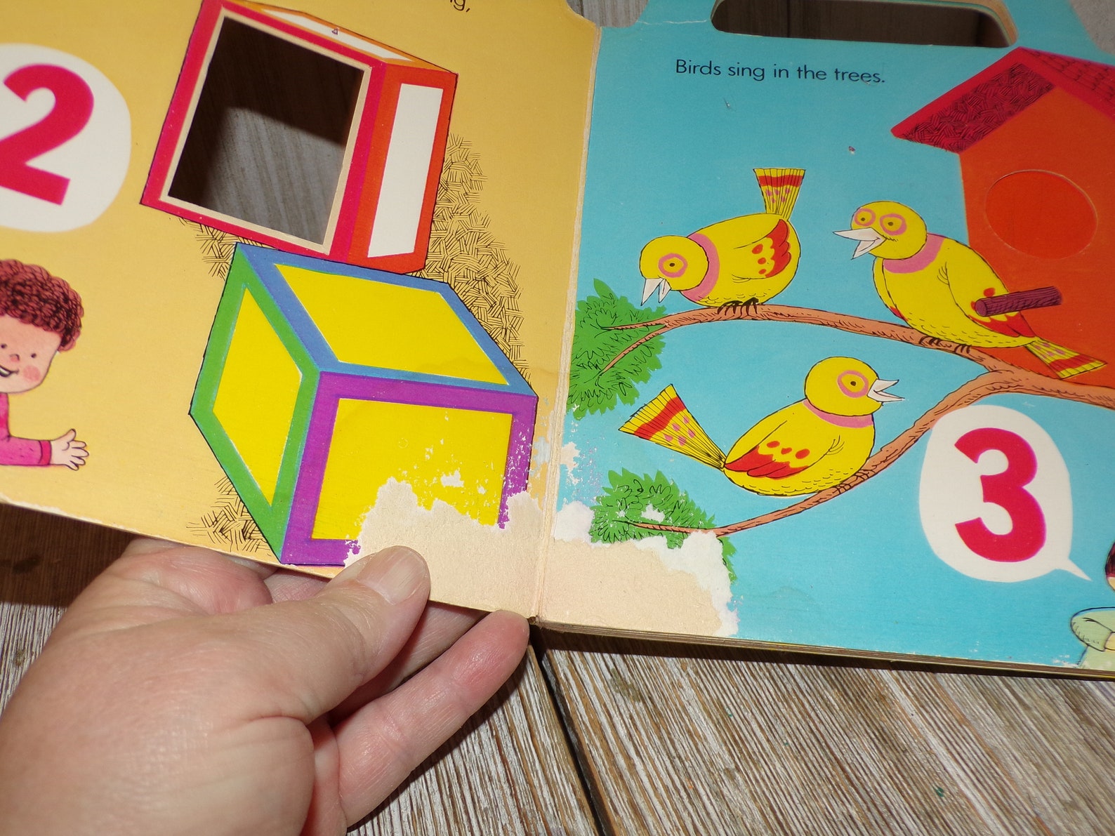 Vtg A Tuff Board Book, Numbers, Vrt Board Book, Hardboard Book, Book W ...