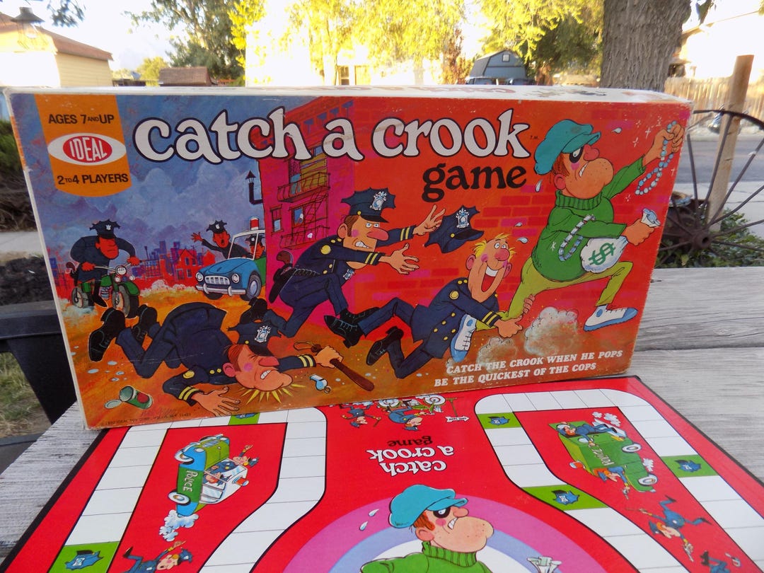 Catch a Crook Game BOARD ONLY, 1971 Game Parts, Craft, Memories, Gift ...