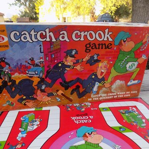 Catch a Crook Game BOARD ONLY, 1971 Game Parts, Craft, Memories, Gift ...