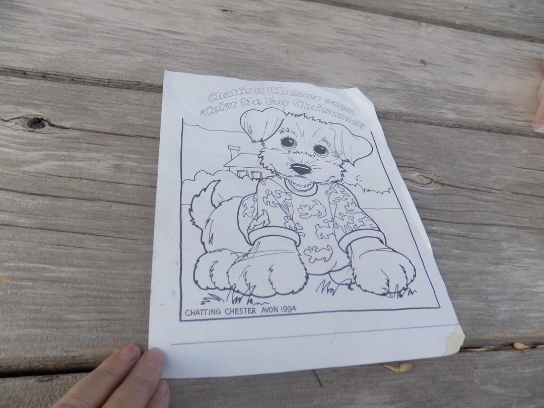 Avon Chester Dog, Chester Dog Coloring Page, 90 S Childs Coloring Page ...
